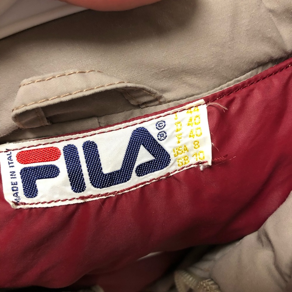 Vintage Fila Bomber Puffer Winter Jacket - Gem